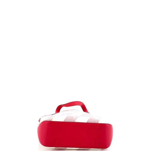 Hermès Cabas H En Biais Tote Canvas With Leather 27 - Pink