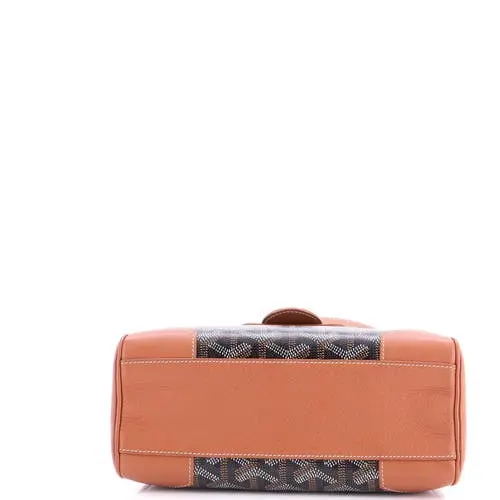 Goyard Saigon Top Handle Bag Coated Canvas With Leather Mini - Brown