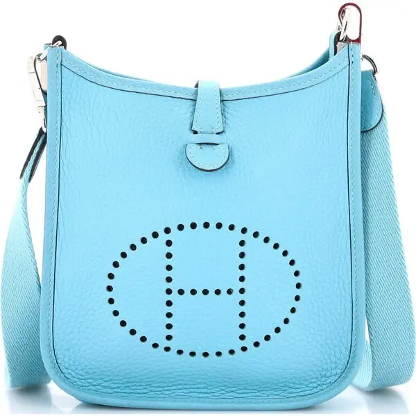Hermès Evelyne Bag Gen Iii Clemence Tpm - Blue