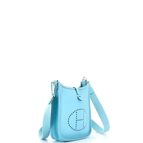 Hermès Evelyne Bag Gen Iii Clemence Tpm - Blue