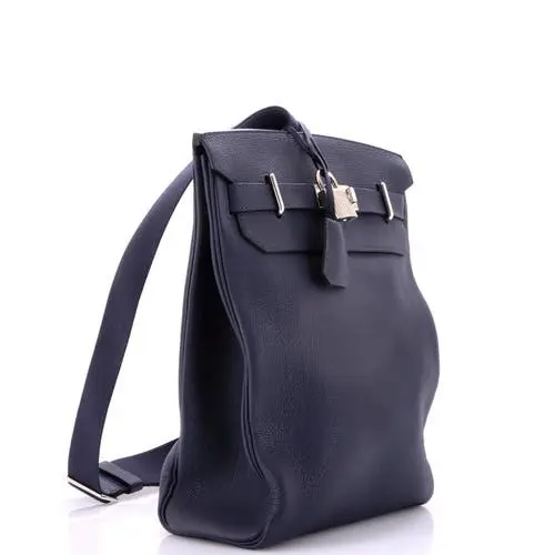 Hermès Hac A Dos Backpack Togo Gm - Blue