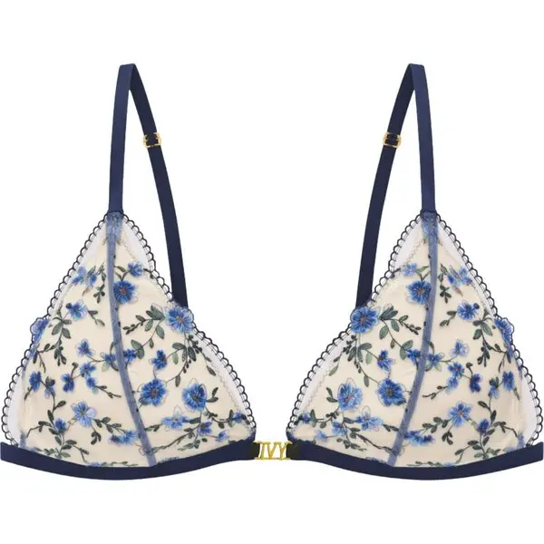 IVY SWIMWEAR Bell Bikini Top - Blue
