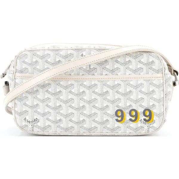 Goyard Cap Vert Bag Printed Coated Canvas - White