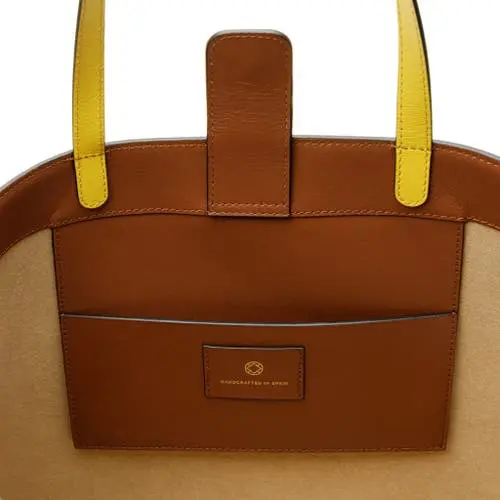 LA PORTEGNA Olivia Tote Bag - Brown