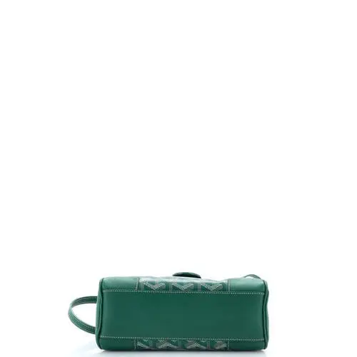 Goyard Saigon Top Handle Bag Coated Canvas With Leather Mini - Green