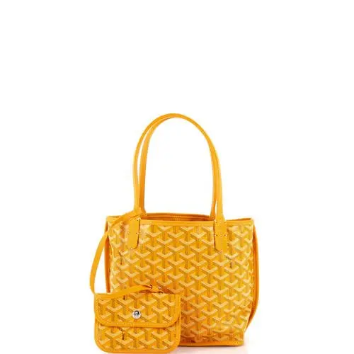 Goyard Anjou Reversible Tote Coated Canvas Mini - Orange