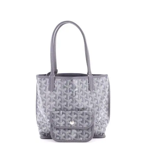 Goyard Anjou Reversible Tote Coated Canvas Mini - Grey