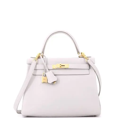 Hermès Kelly Handbag Evercolor With Gold Hardware 28 - Grey