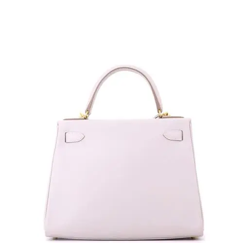 Hermès Kelly Handbag Evercolor 28 With Gold Hardware - Gris Perle