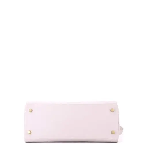 Hermès Kelly Handbag Evercolor 28 With Gold Hardware - Gris Perle