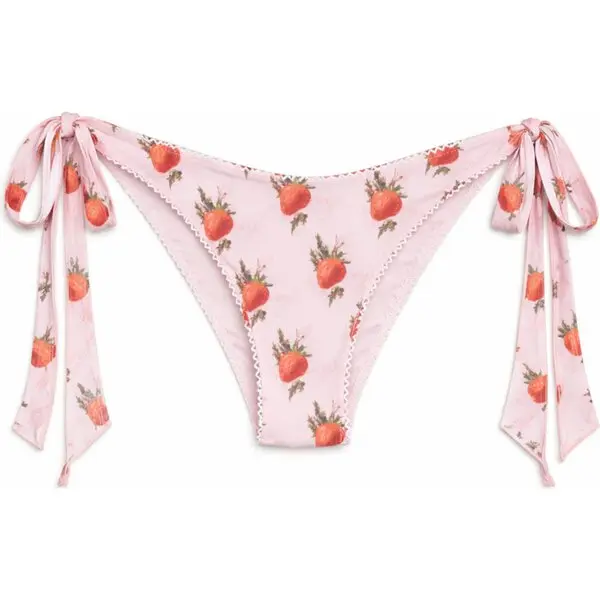 IVY SWIMWEAR Bikini Bottom With Open-tie Silhouette - Pink