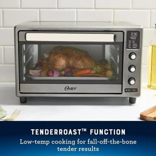 OSTER 10 Function Digital Display Air Fryer And Countertop Toaster Oven
