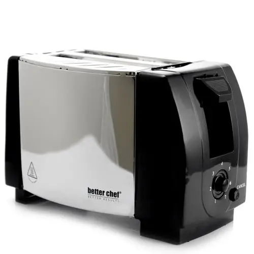 BETTER CHEF Two Slice Toaster Stainless Steel