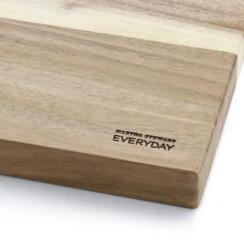 MARTHA STEWART EVERYDAY Westhaven 18.9 X 12.8 Inch Rectangle Acacia Wood Cutting Board
