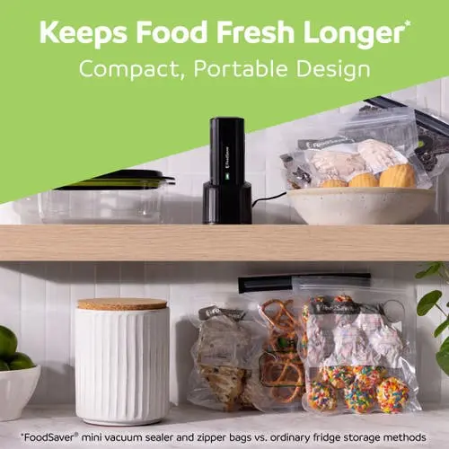 FOODSAVER Cordless Mini Vacuum Sealer With Starter Kit