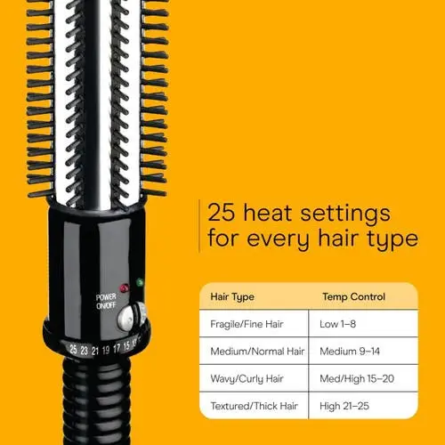 CONAIR Instant Heat 1-1/4in Hot Styling Brush 25 Heat Settings