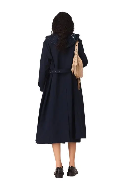 Maje Rhinestone-hood Trench