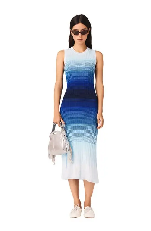 Maje Ombré Knit Maxi Dress