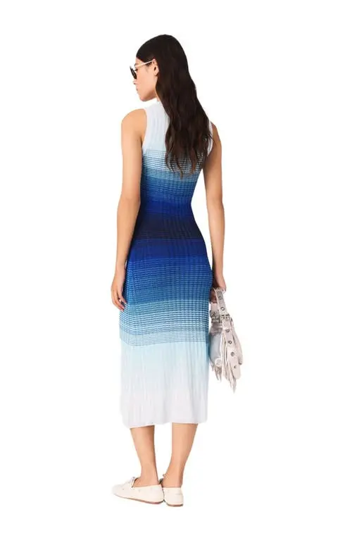 Maje Ombré Knit Maxi Dress