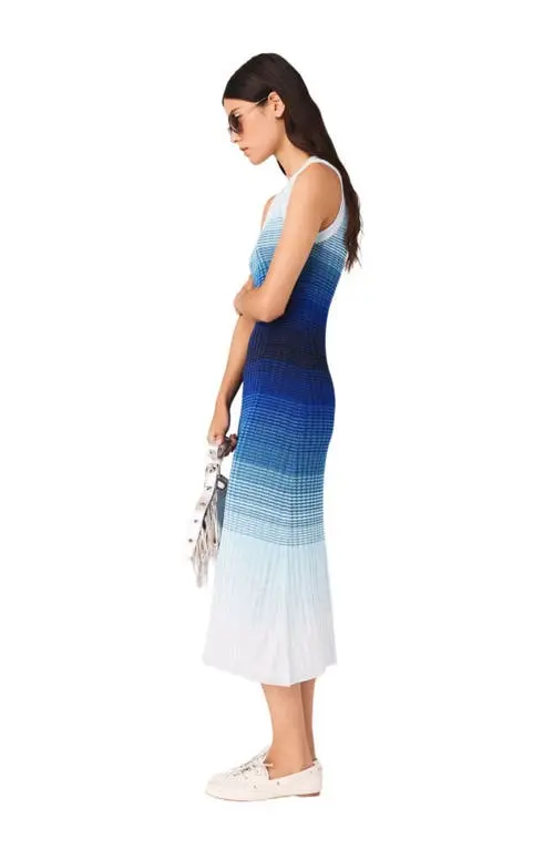 Maje Ombré Knit Maxi Dress