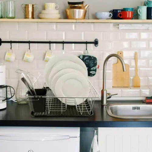 BETTER CHEF 16in Chrome Dish Rack With Draining Tray