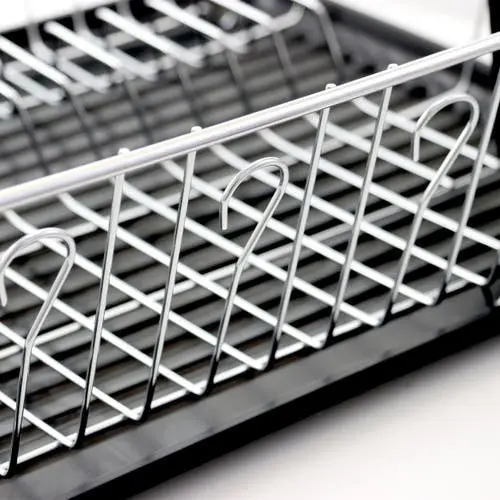 BETTER CHEF 16in Chrome Dish Rack With Draining Tray