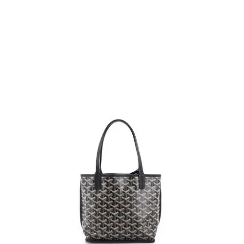 Goyard Anjou Reversible Tote Coated Canvas Mini - Black