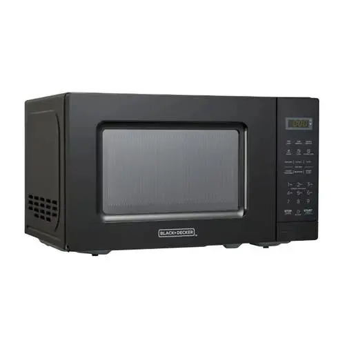 BLACK AND DECKER 0.7 Cu Ft Led Digital Microwave Oven - Black