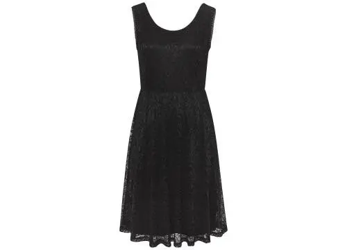LASCANA Sleeveless Lace Knee-length Dress