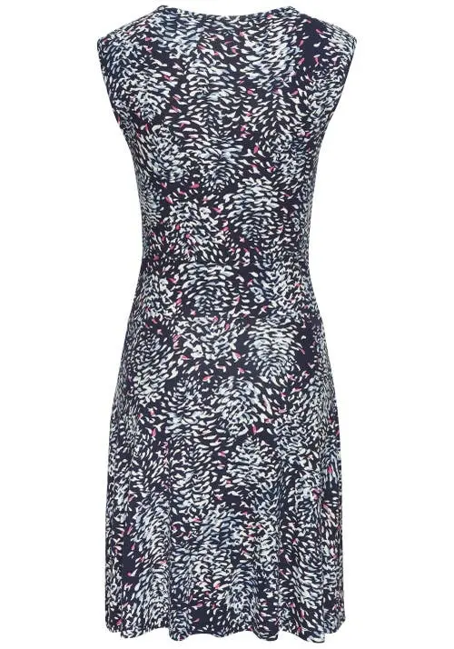 LASCANA Sleeveless Printed A-line Dress