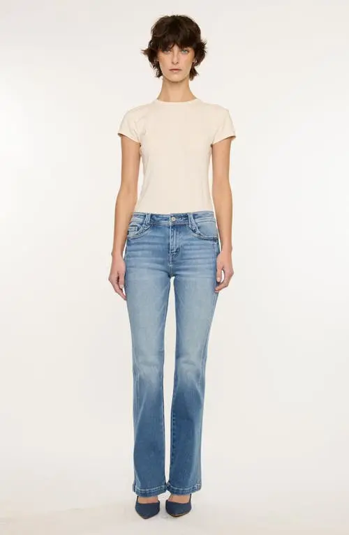 KANCAN Abigail Mid-rise Bootcut Stretch Jeans - Medium Dark