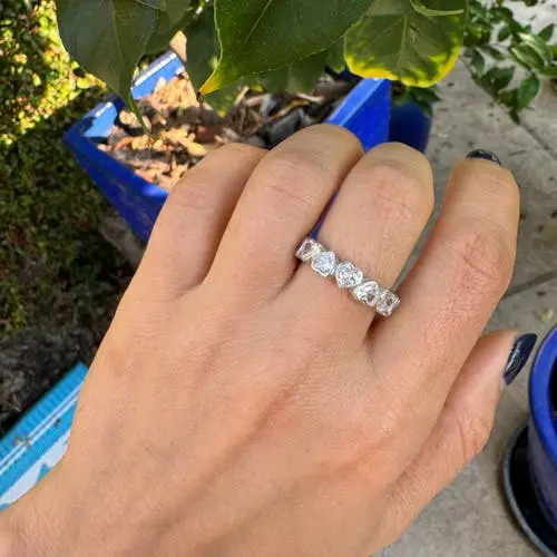 GEMMA AZZURRO Heart Eternity Ring