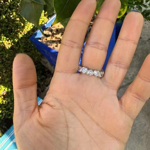 GEMMA AZZURRO Heart Eternity Ring