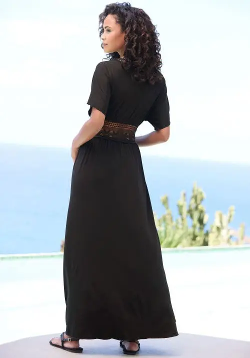 LASCANA Crochet Trim Cover Up
