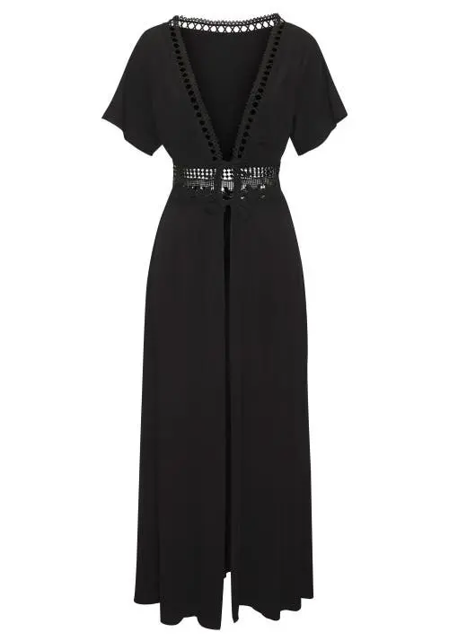 LASCANA Crochet Trim Cover Up
