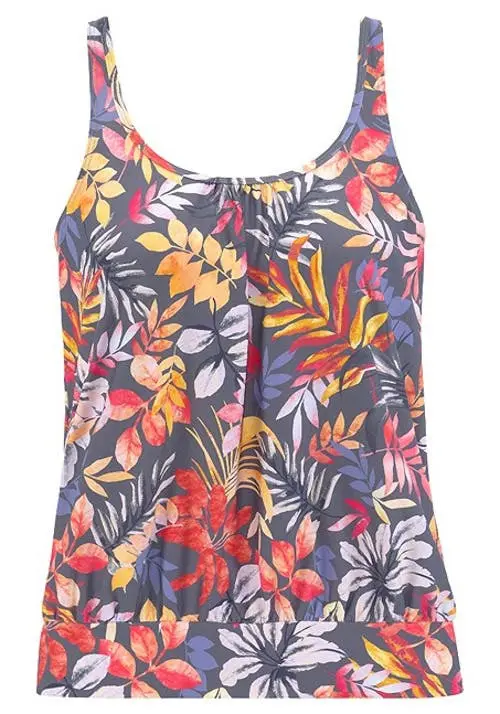 LASCANA Tropical Print Tankini Top