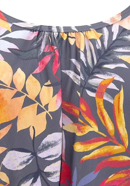 LASCANA Tropical Print Tankini Top