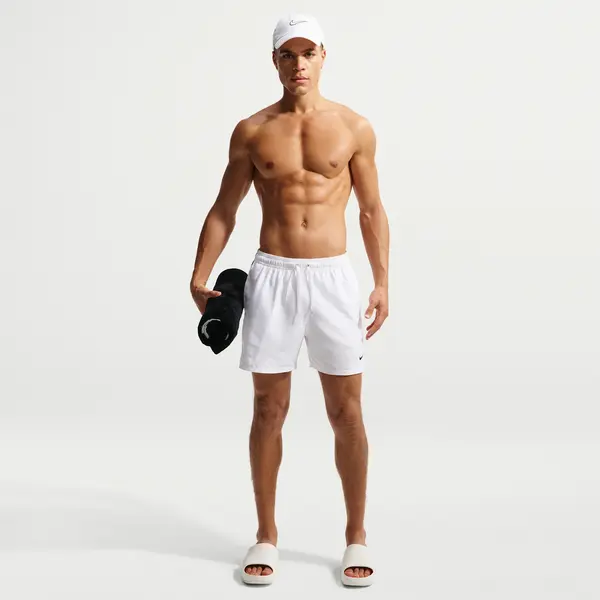 Nike Swim Breaker 5" Volley Shorts - White