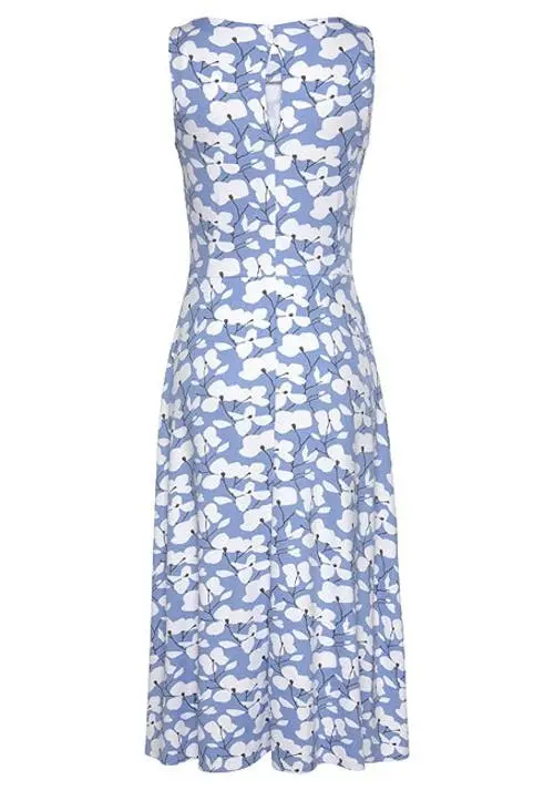 LASCANA Sleeveless A-line Midi Dress