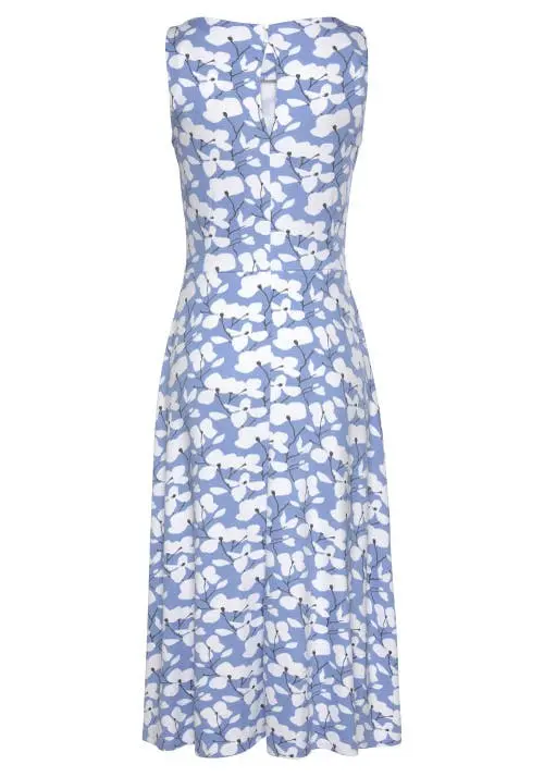 LASCANA Sleeveless A-line Midi Dress