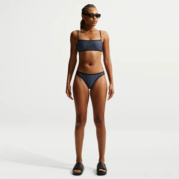 Nike Ripple Texture Hipster Bikini Bottom - Blue