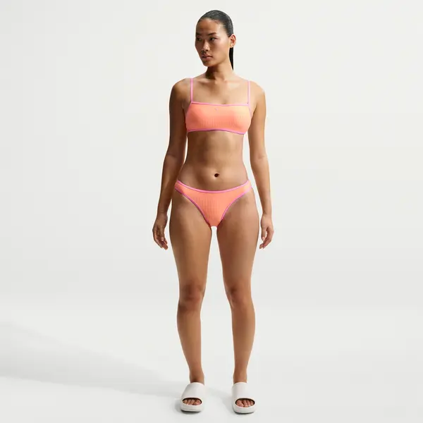 Nike Ripple Texture Hipster Bikini Bottom - Pink