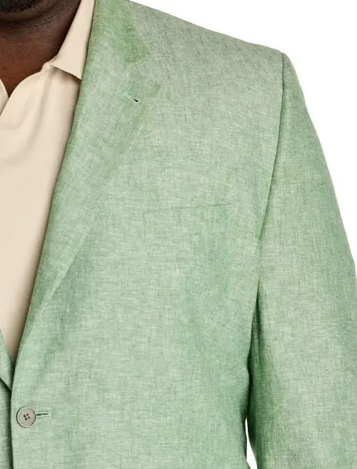 OAK HILL BY DXL Linen Blend Jacket Relaxer Sport Coat