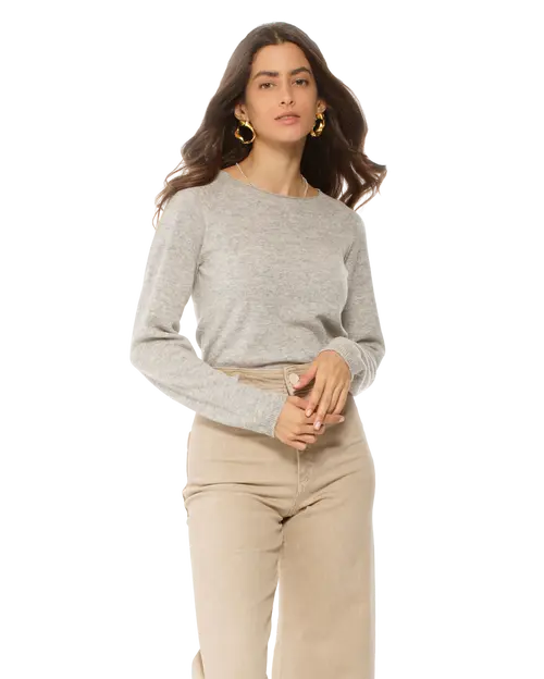 MONTICELLI CASHMERE Ultralight Cashmere Crew Neck Sweater