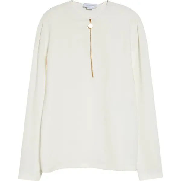 Stella McCartney Iconic Zip Detail Top - White