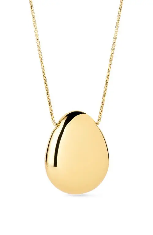 ANA LUISA Large Pebble Pendant Necklace - Gold
