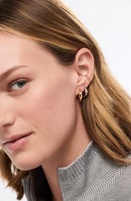 ANA LUISA Cyrus Two-tone Hoop Earrings