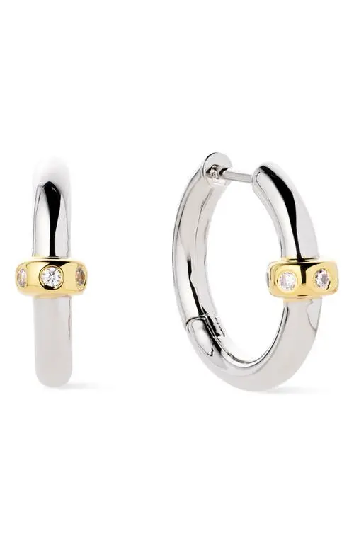ANA LUISA Cyrus Two-tone Hoop Earrings - Gold/silver