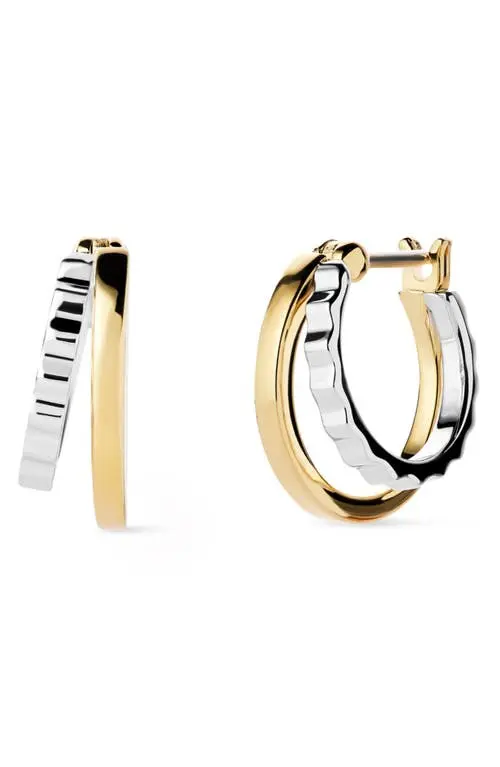 ANA LUISA Two-tone Double Hoop Earrings - Gold/silver
