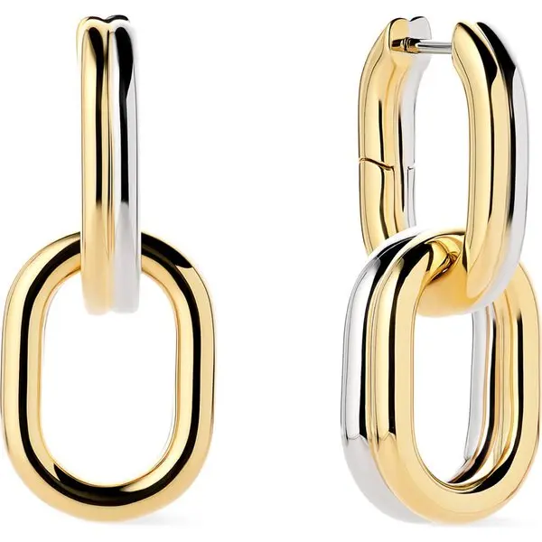 ANA LUISA Ash Two-tone Double Hoop Earrings - Gold/silver